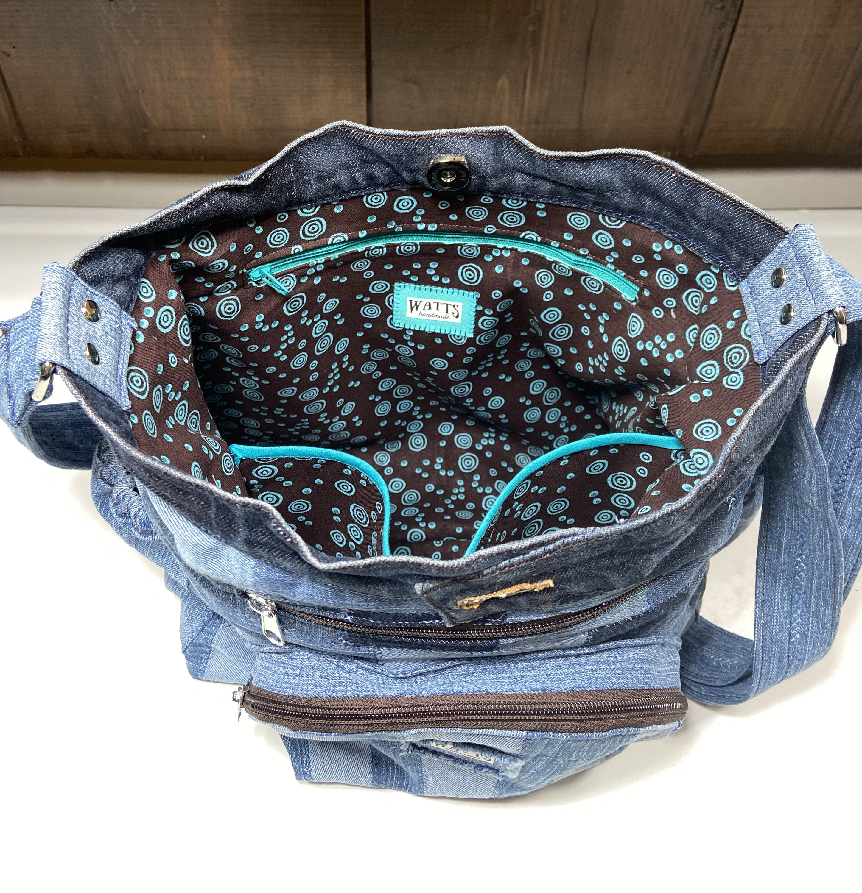 Custom Denim Purse Made-to-order Upcycled Patchwork Denim | Etsy