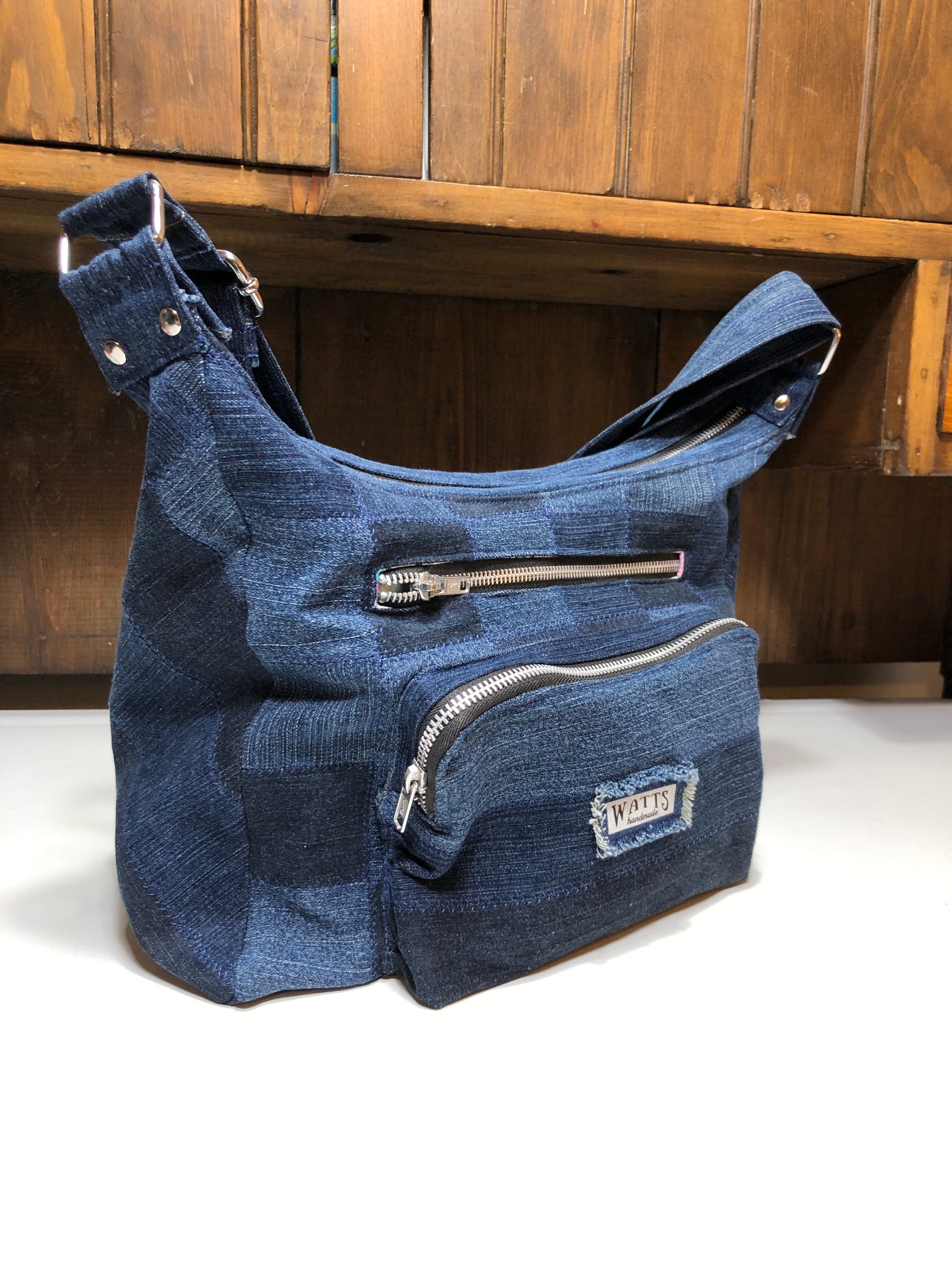 Custom Denim Purse Made-to-order Upcycled Patchwork Denim | Etsy