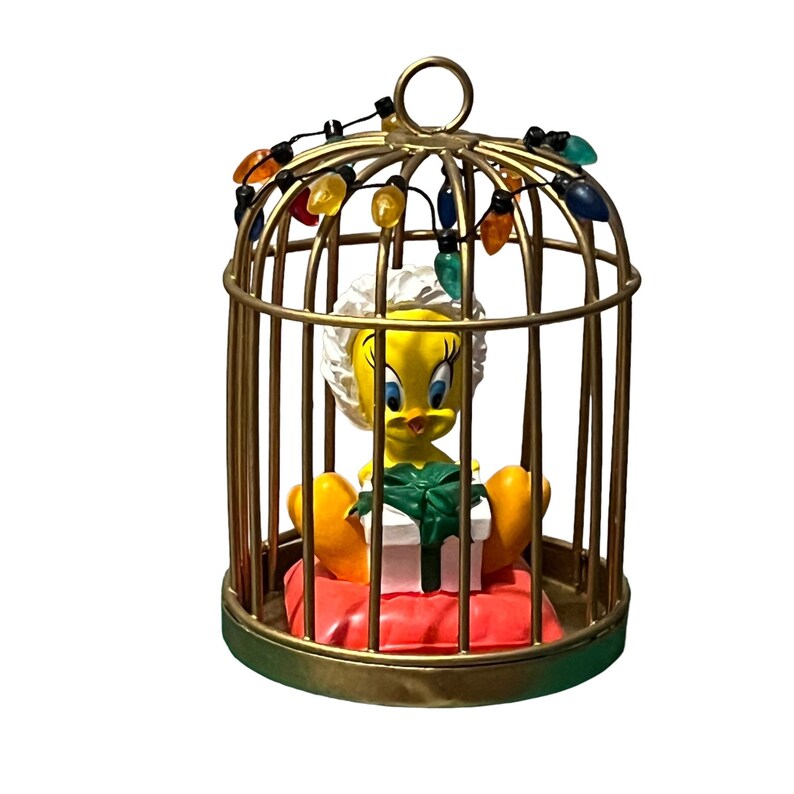 Tweety in Cage Vtg 1998 Peace on Earth Warner Bros Christmas - Etsy