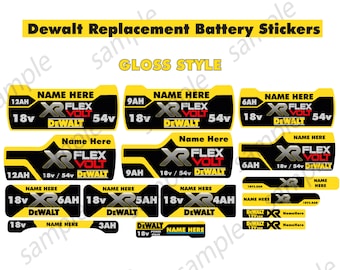 Dewalt Battery Stickers - Etsy