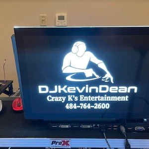 LED Lighted Laptop Sign Personalized Hang Anywhere - Etsy