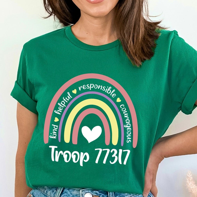 Girl Scout Shirt With Troop - Etsy
