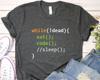 Eat Sleep Code Shirt - Etsy