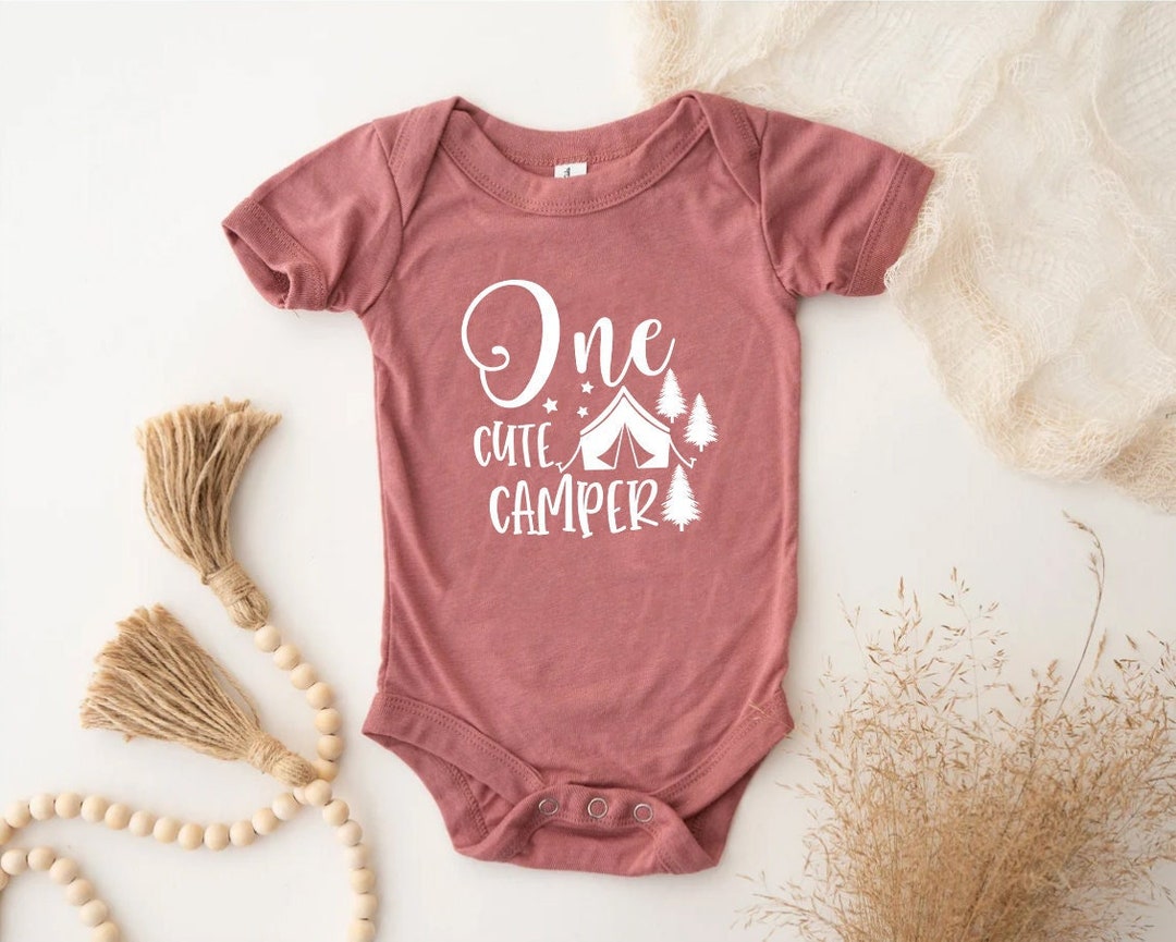 One Cute Camper Onesie®, Baby Boy Girl Clothes, Camp Lover Shirt ...