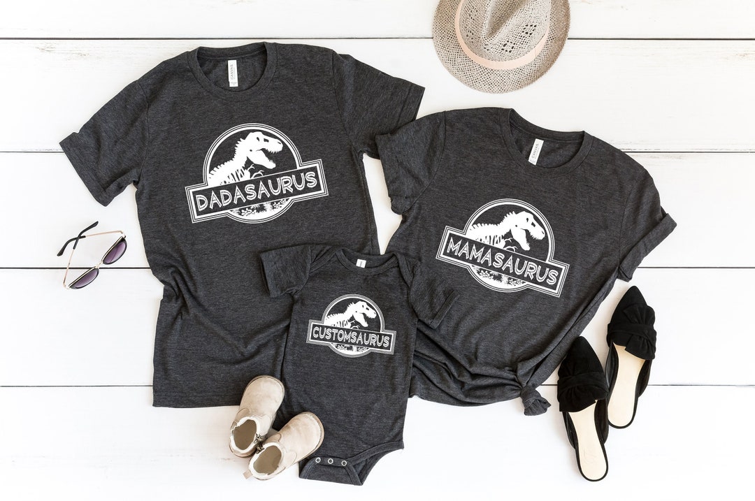 Matching Family Saurus T-shirts, Birthday Dinosaur, Dadasaurus ...