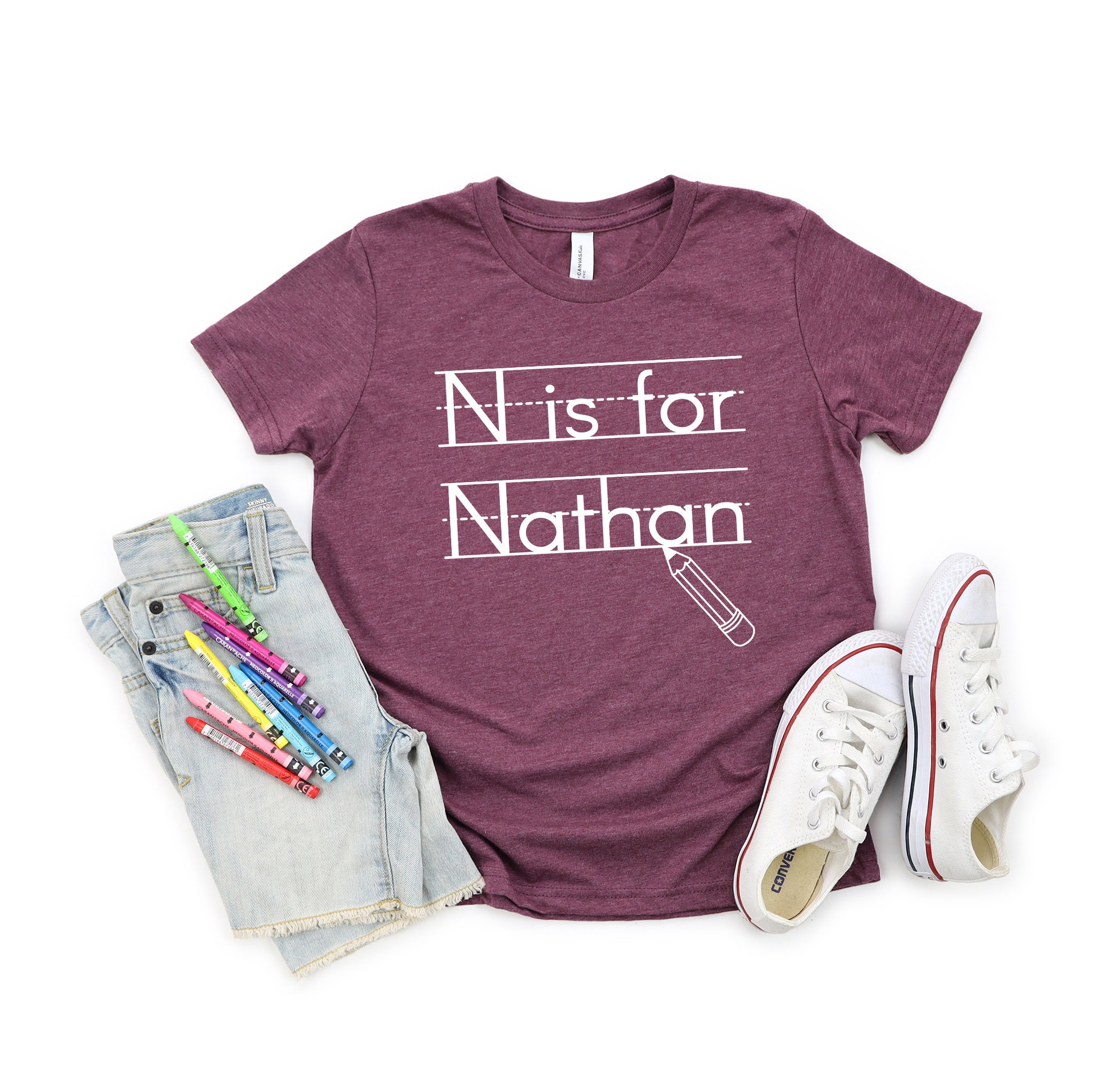 Custom First Day of School Shirt: Personalized Kindergarten T-shirt - Etsy