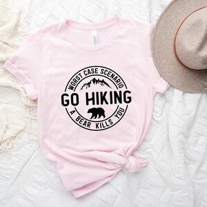 Go Hiking Bear T-shirt: Adventure Camping Shirt - Etsy