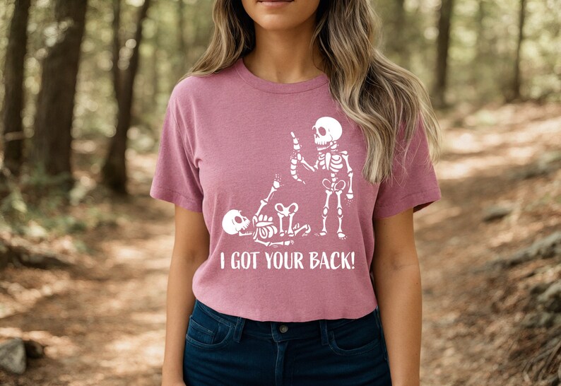 I Got Your Back Skeleton Halloween T-shirt: Funny Friendship Tee - Etsy