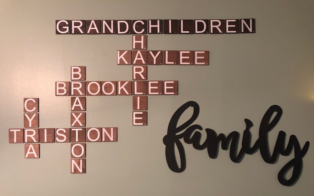 Scrabble Tile Farmhouse Scrabble Tiles Scrabble Word Art - Etsy UK