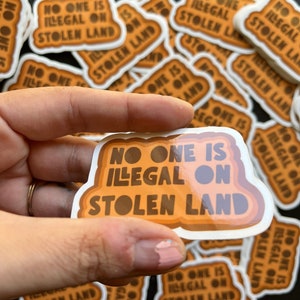 Land Back Sticker- Waterproof- Stolen Land- Indigenous- Land ...