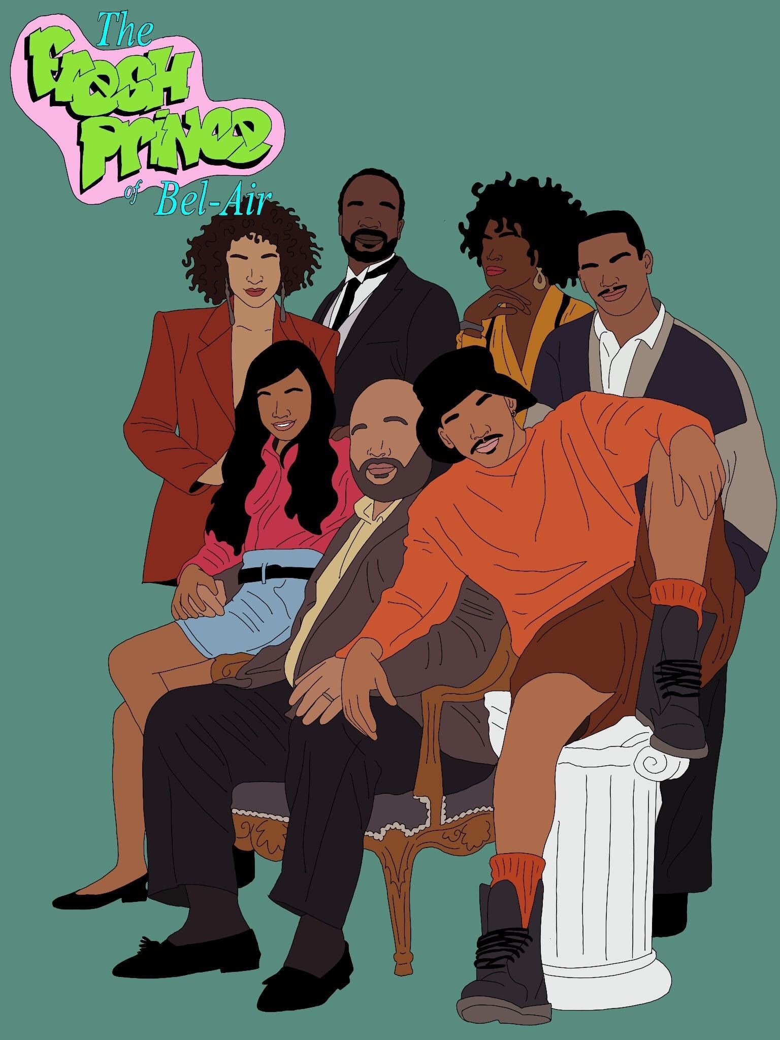 TV Show Fresh Prince of Bel Air Print | Etsy