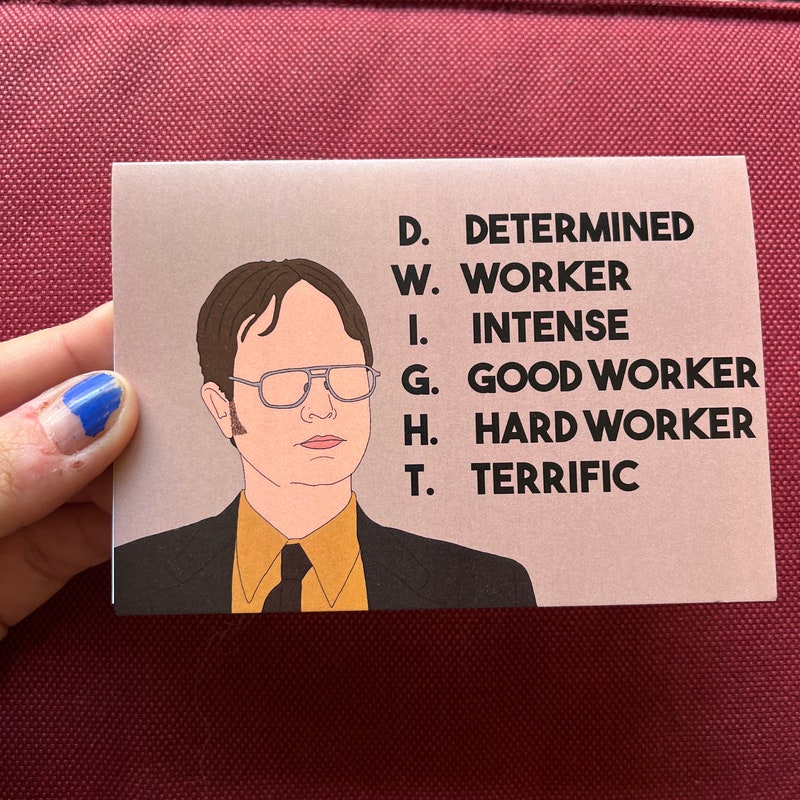 The Office Card - Etsy