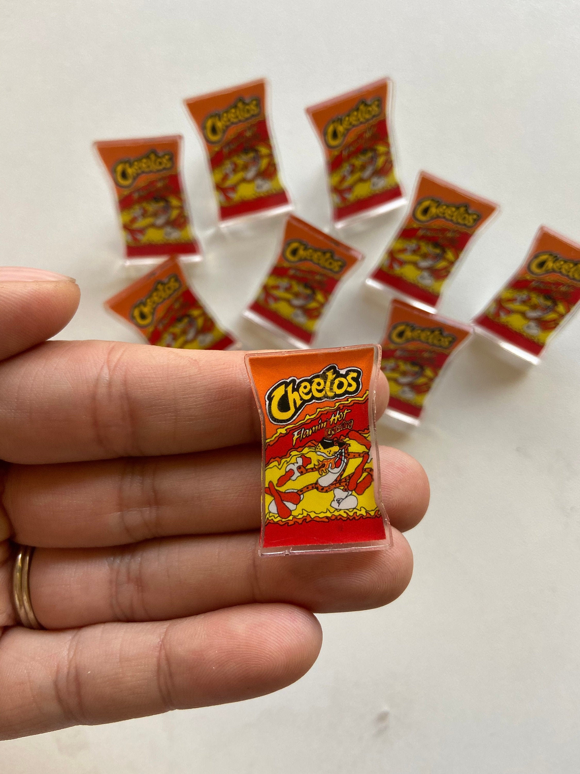 Hot Cheetos Pin Acrylic pin Hot Cheeto Party Chester | Etsy