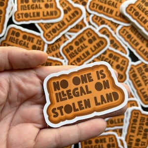 Land Back Sticker- Waterproof- Stolen Land- Indigenous- Land ...