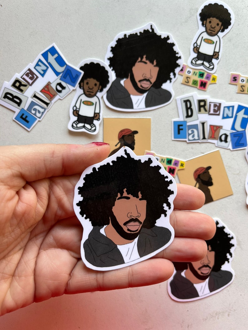 Brent Faiyaz Sticker Pack Brent Faiyaz Stickers Brent Faiyaz | Etsy