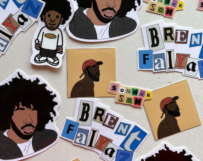 Brent Faiyaz Sticker Pack- Brent Faiyaz Stickers- Brent Faiyaz Merch ...