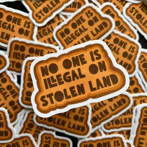 Land Back Sticker- Waterproof- Stolen Land- Indigenous- Land ...