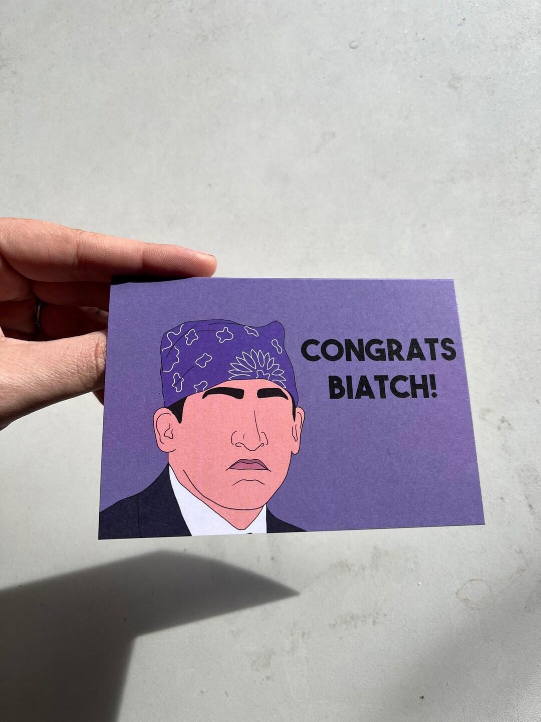 The Office Congratulations Card- the Office Greeting Card- Prison Mike ...