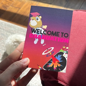 Graduation Gard- Kanye West Graduation- Hip Hop Graduation Card- Rap ...