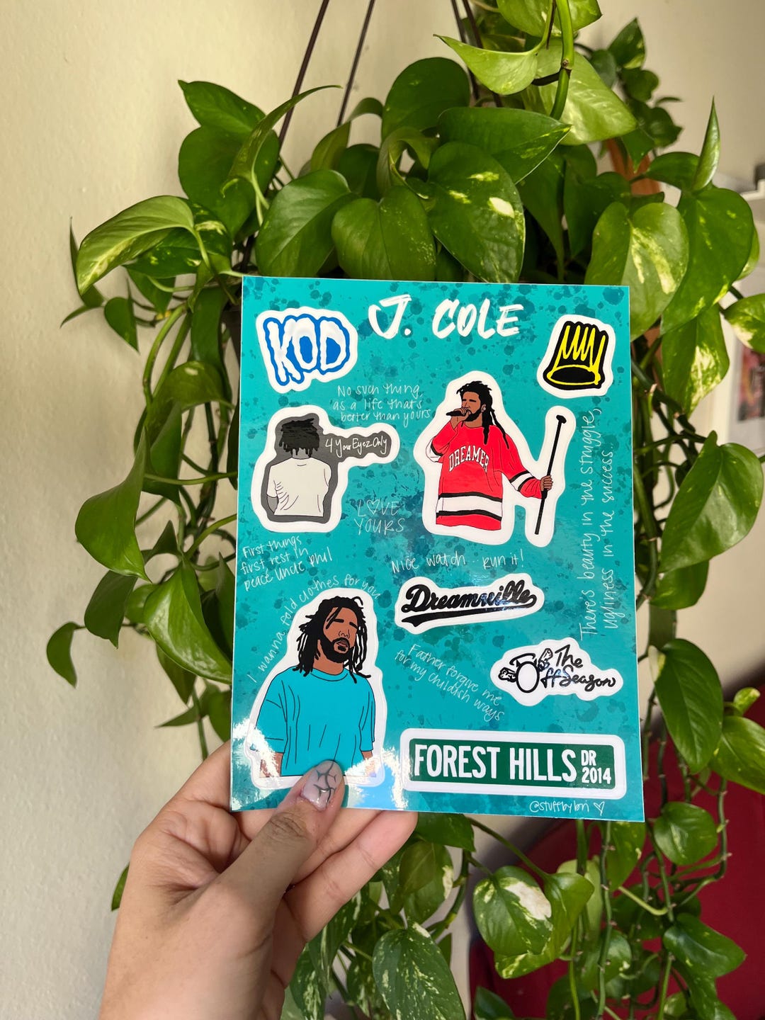 J. Cole Sticker Pack - Dreamville- Forest Hills Drive - the Offseason ...