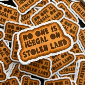 Land Back Sticker- Waterproof- Stolen Land- Indigenous- Land ...