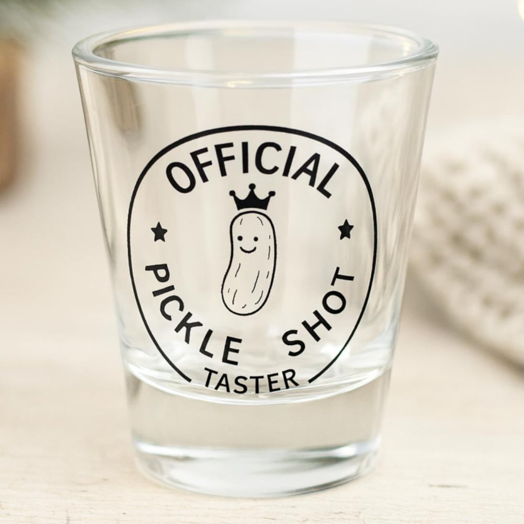 Official Pickle Shot Taster Shot Glass Funny Pickle Shot Glass ...