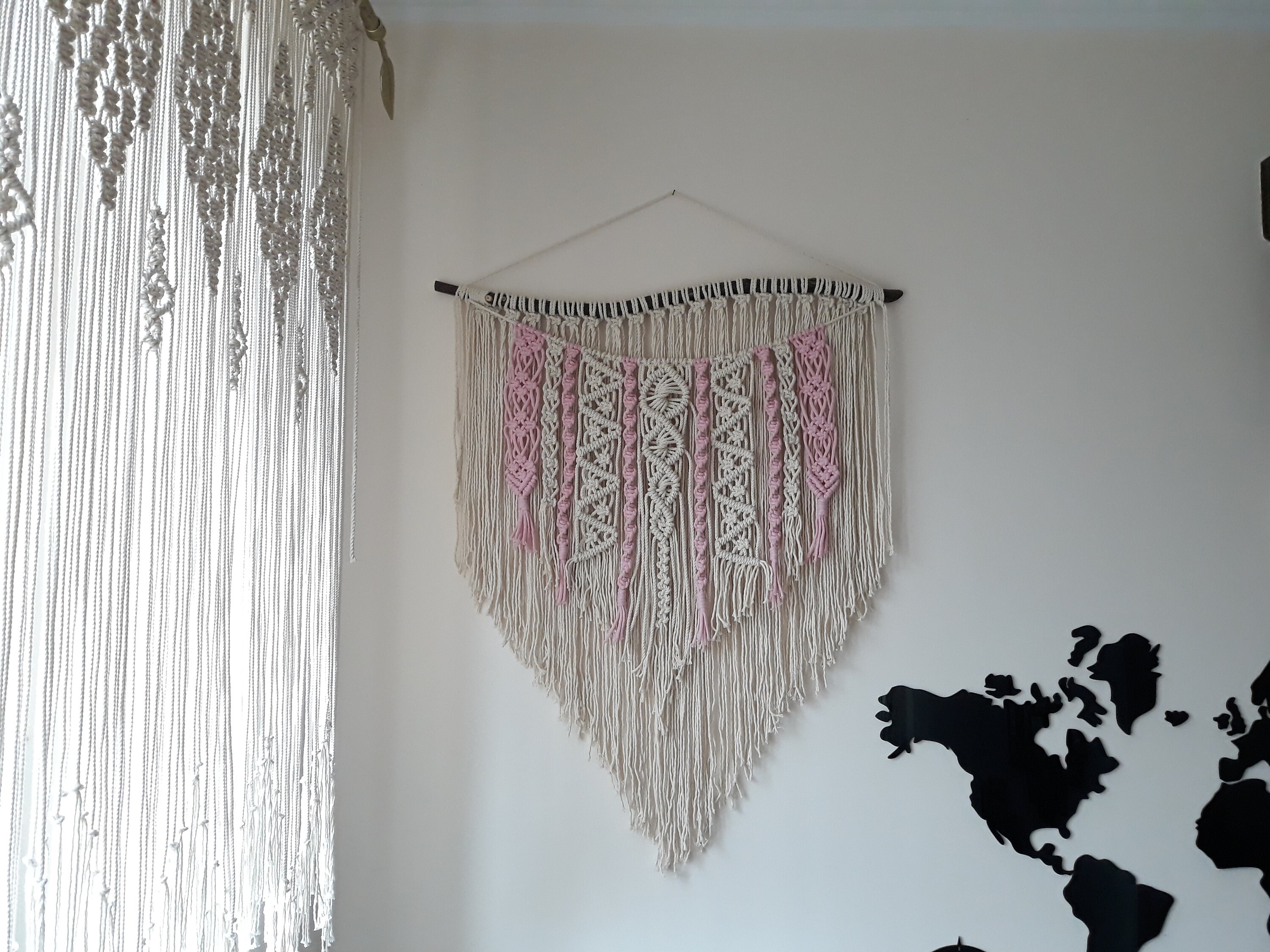 XL Geometric Macrame / Macrame Wall Hanging/ Macrame Decor/ - Etsy