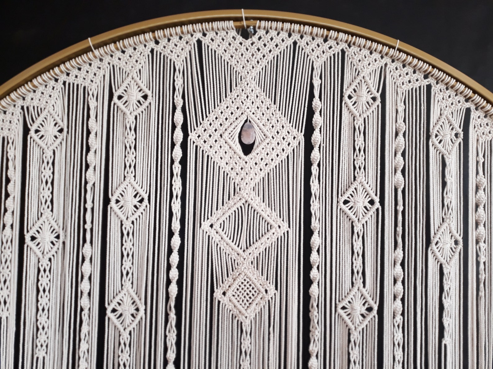 Macrame Wedding Backdrop/ Macrame for Round Arch/ Round Wedding Arch ...
