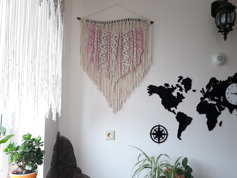 XL Geometric Macrame / Macrame Wall Hanging/ Macrame Decor/ | Etsy