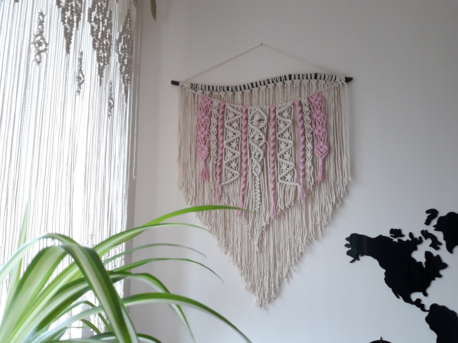 XL Geometric Macrame / Macrame Wall Hanging/ Macrame Decor/ | Etsy