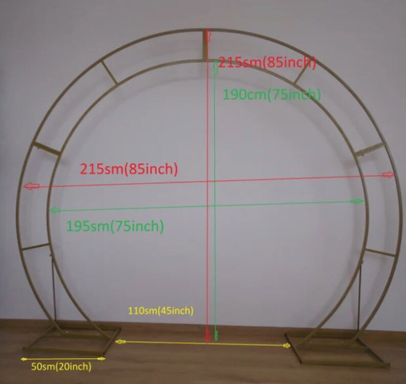2 in 1 Round Wedding Arch and Moon Arches/ Wedding Ceremony/ Wedding ...