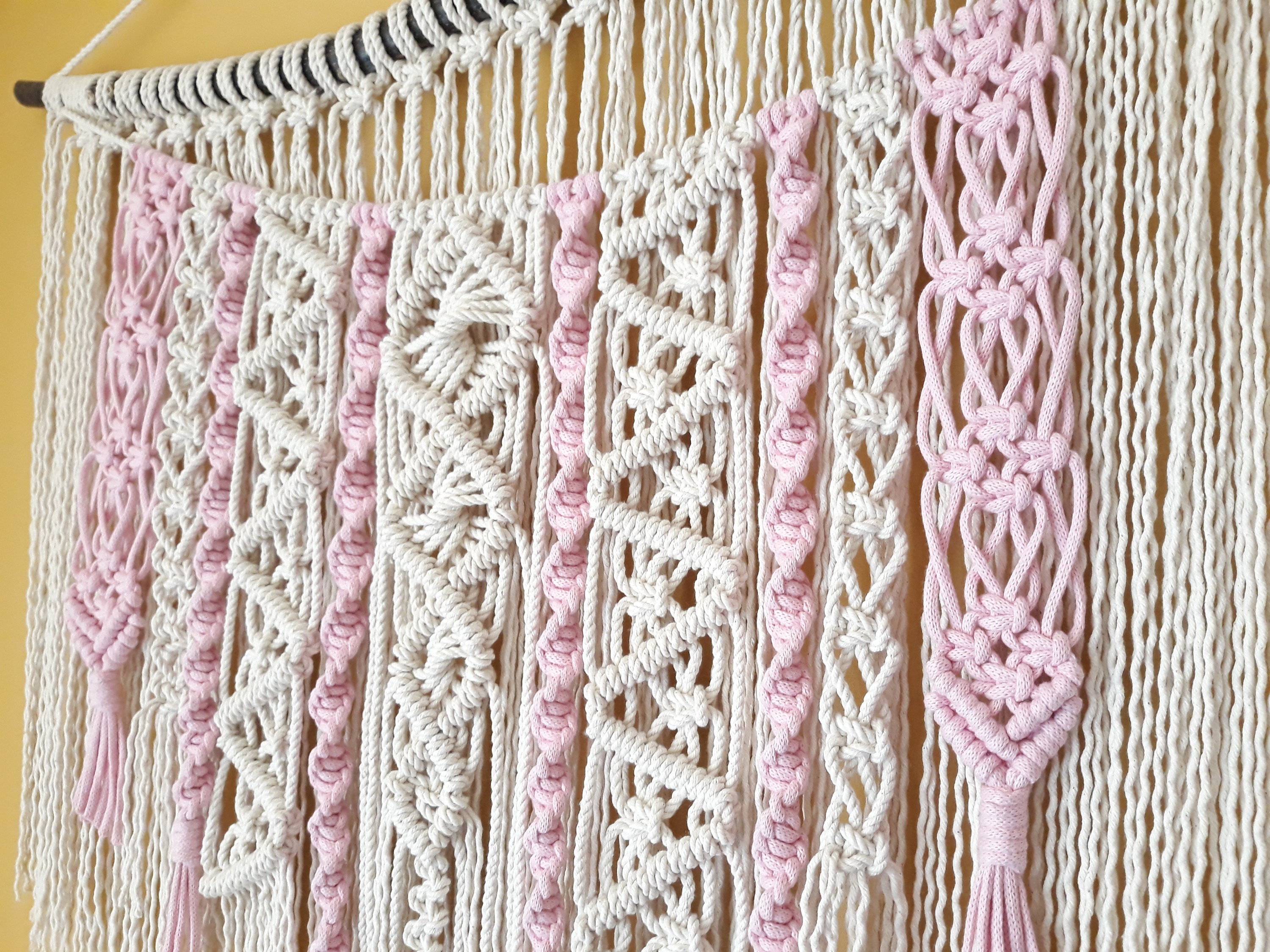 XL Geometric Macrame / Macrame Wall Hanging/ Macrame Decor/ - Etsy