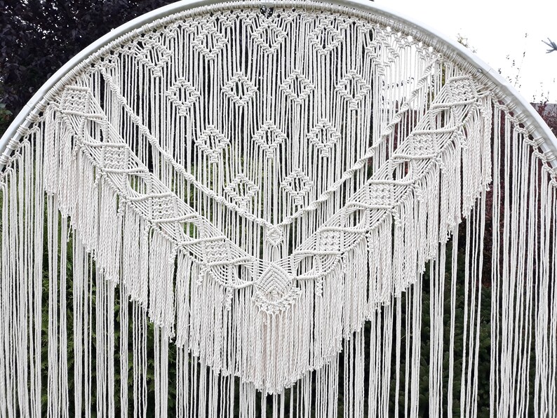 Wedding Macrame/ Wedding Backdrop/ Macrame for Round Arch/ Macrame ...