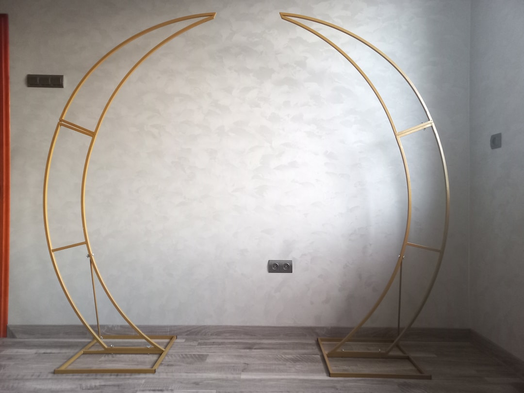 2 in 1 Round Wedding Arch and Moon Arches/ Wedding Ceremony/ Wedding ...