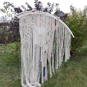 Wedding Macrame/ Wedding Backdrop/ Macrame for Round Arch/ Macrame ...