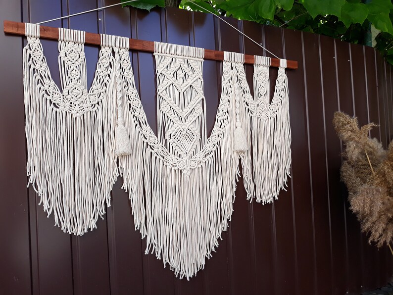 XL Geometric Macrame / Macrame Wall Hanging/ Macrame Decor/ - Etsy