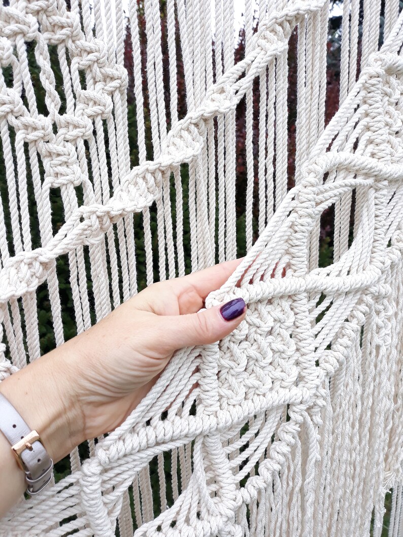 Wedding Macrame/ Wedding Backdrop/ Macrame for Round Arch/ Macrame ...