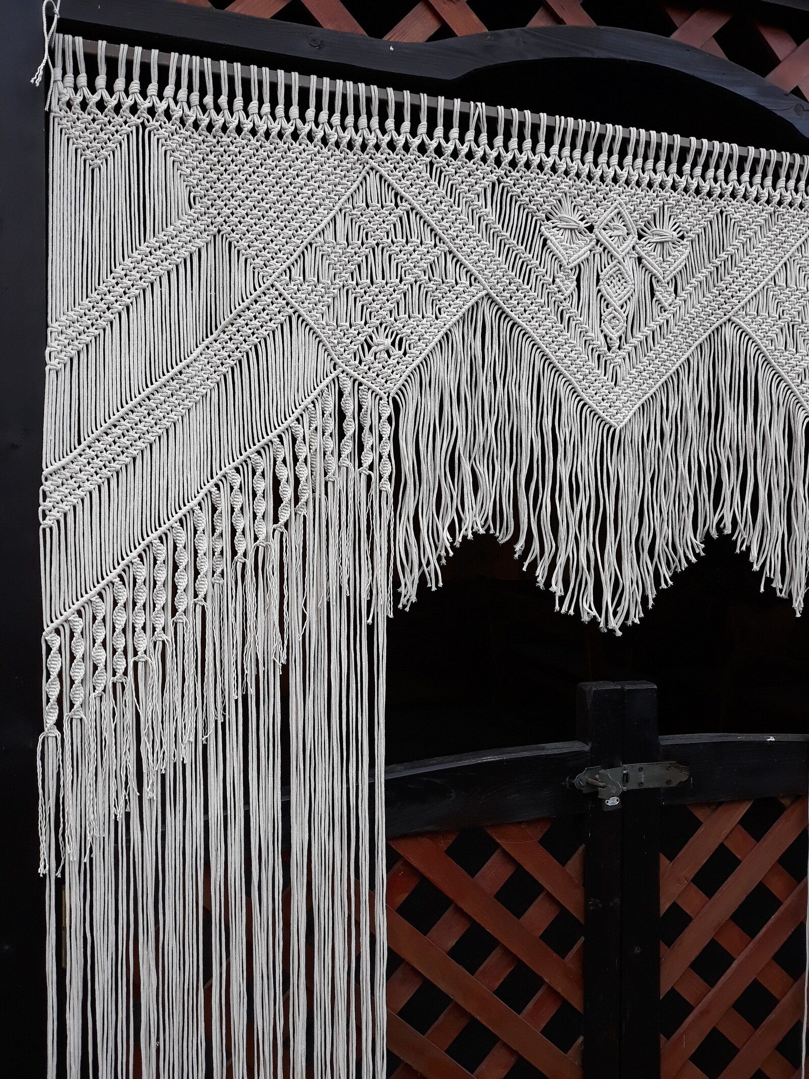 Macrame Wedding Backdrop/macrame Curtain/ Rustic Wedding - Etsy