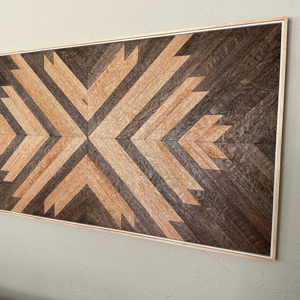 Geometric Wood Wall Art - Etsy