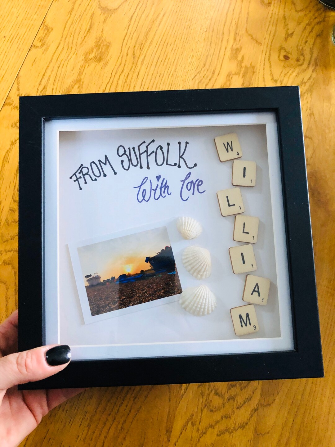 From Suffolk With Love Box Frame, Valentines Day Gift, Seaside ...