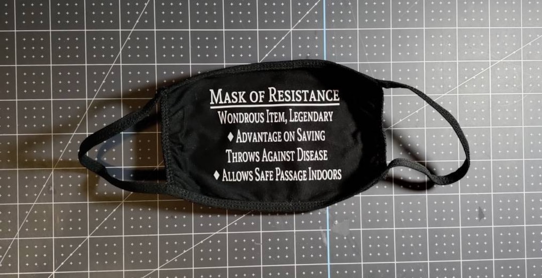 Dungeons and Dragons Mask, Dungeons and Dragons Mask of Resistance, D&D ...