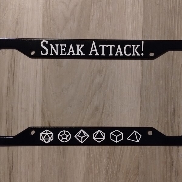 Dnd License Plate Frames - Etsy