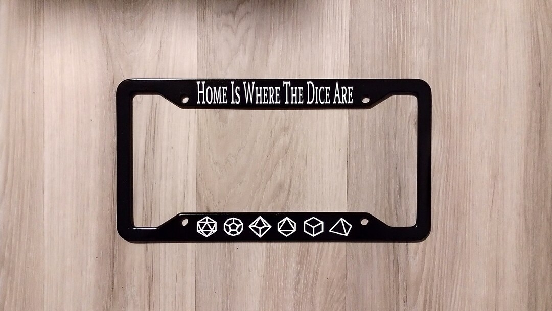 D&D License Plate Frame, Dungeons and Dragons License Plate Frame, Dnd ...