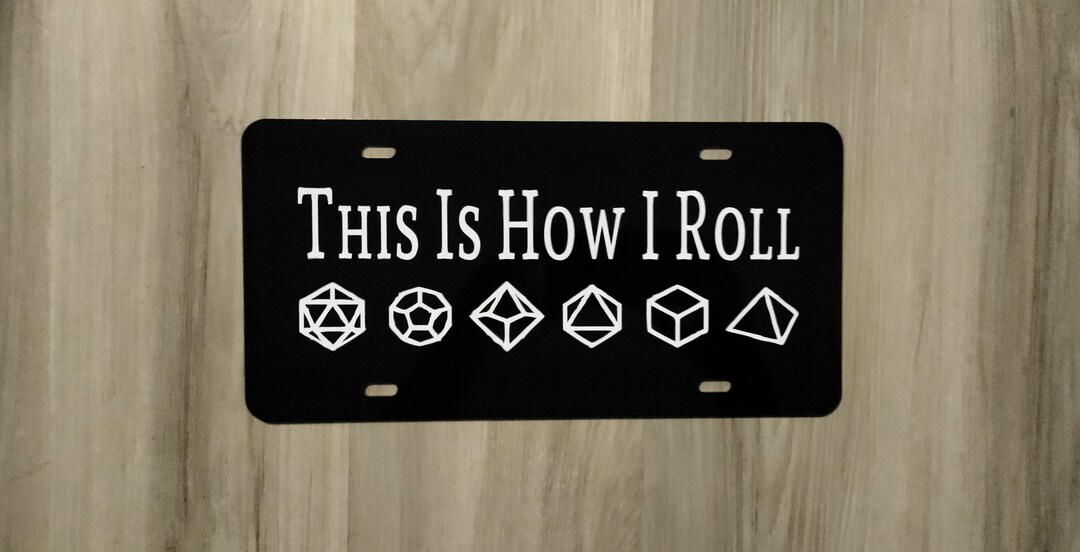 D&D License Plate, Dungeons and Dragons License Plate, DnD License ...