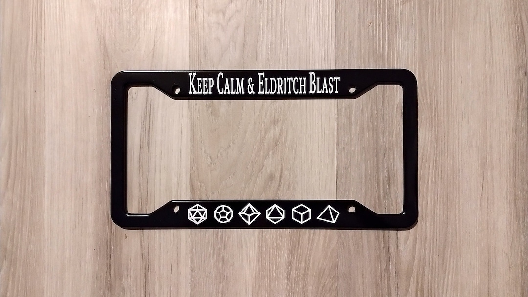 D&D License Plate Frame, Dungeons and Dragons License Plate Frame, Dnd ...