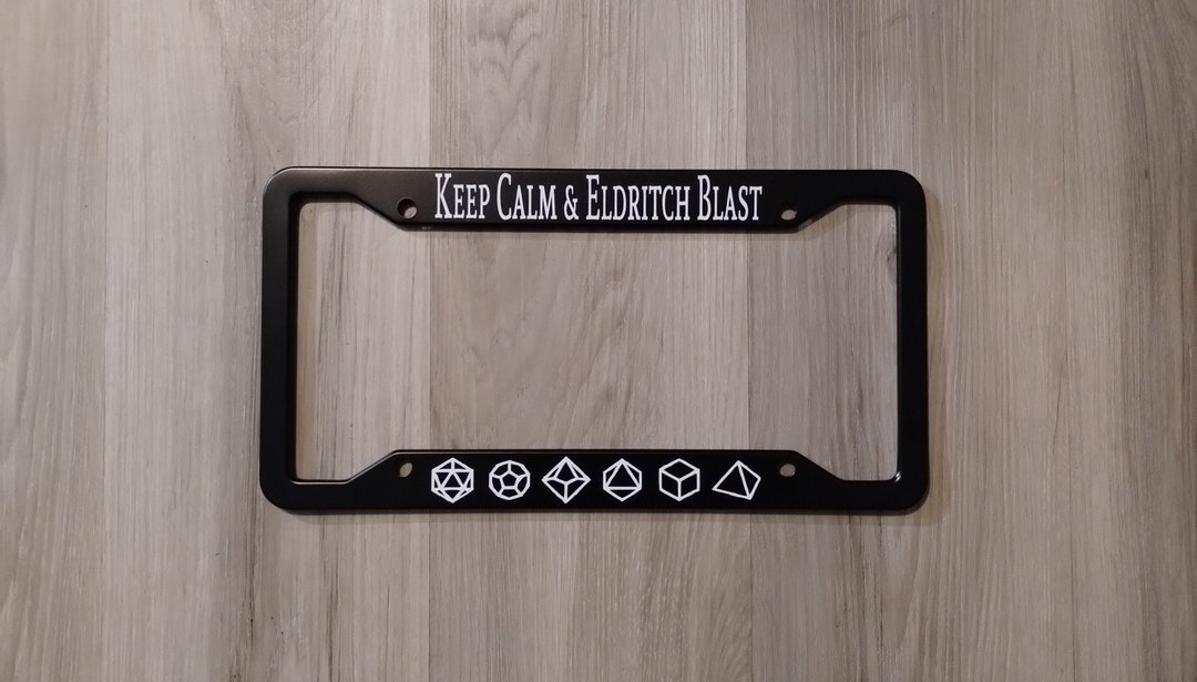 D&D License Plate Frame Dungeons and Dragons License Plate - Etsy