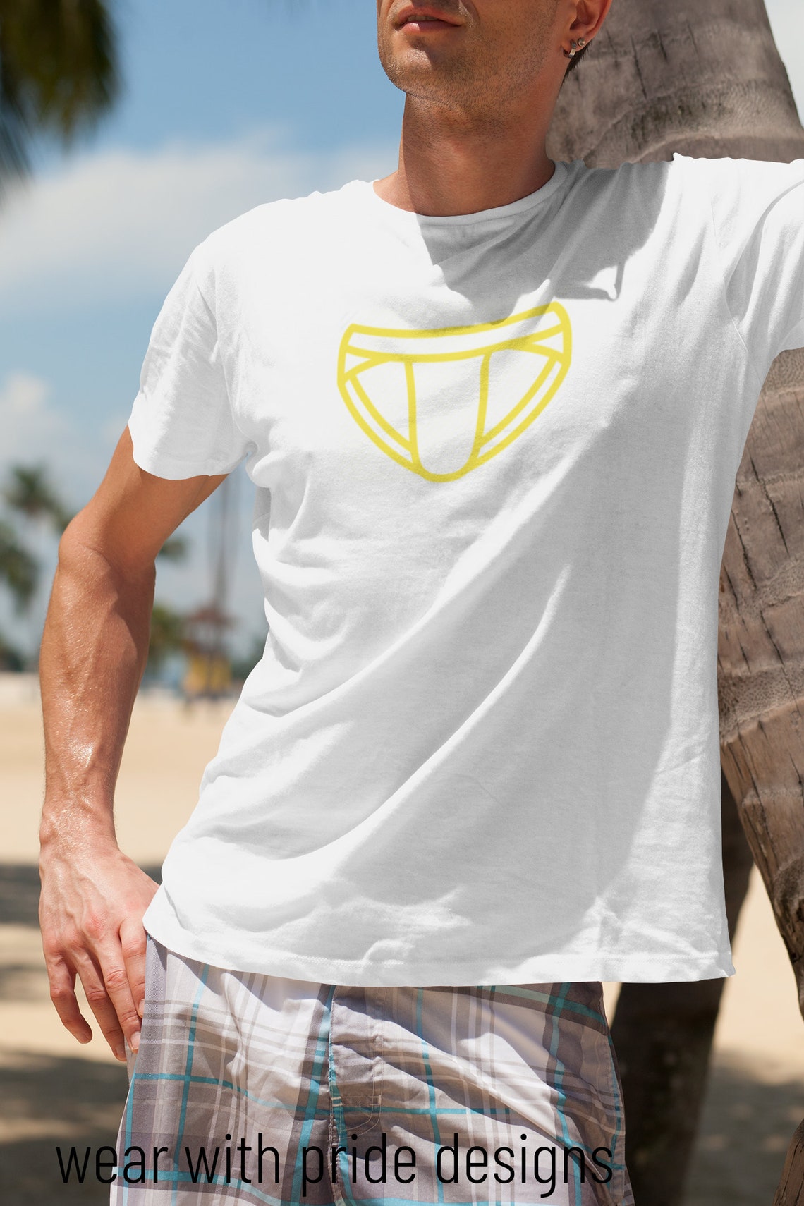 Yellow Jock Shirt: LGBT Pride Rainbow Design - Etsy