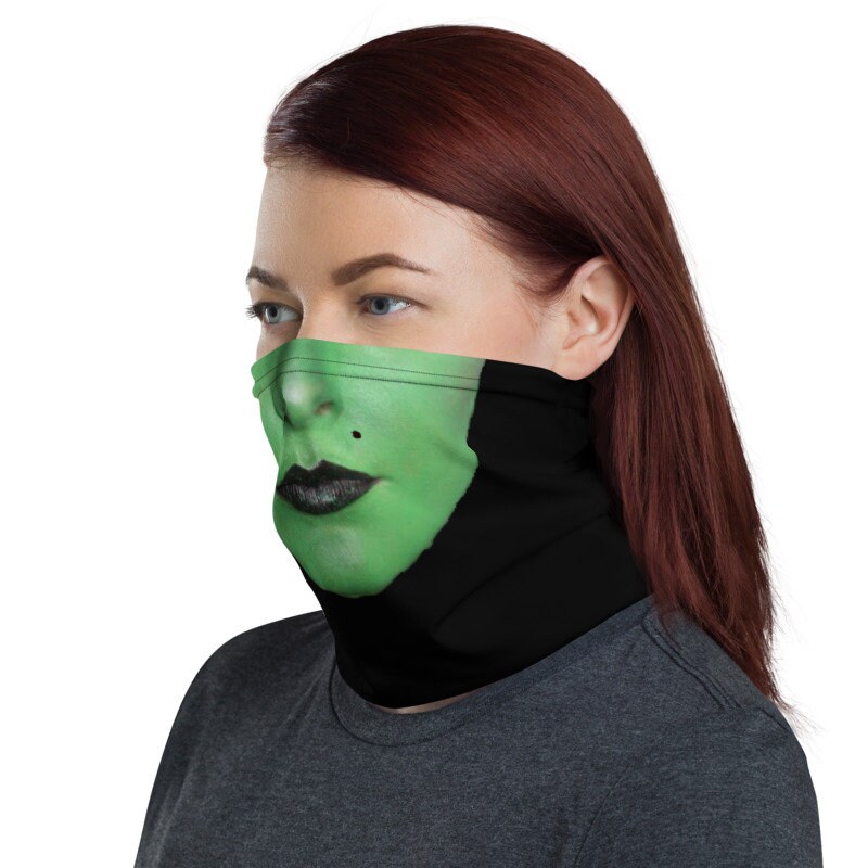 Wicked Witch Face Mask Neck Gaiter Halloween Costume Easy - Etsy