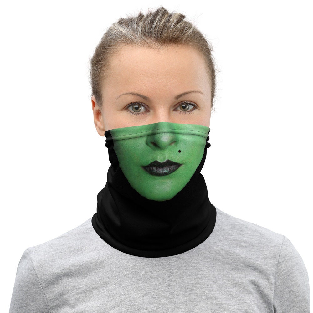 Wicked Witch Face Mask Neck Gaiter Halloween Costume Easy - Etsy