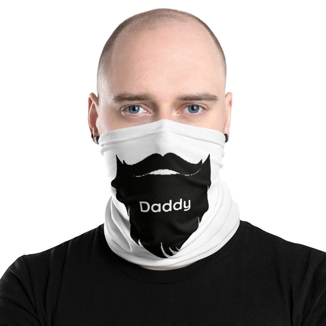Black Beard Daddy Face Mask Neck Gaiter: Tube Scarf Balaclava - Etsy